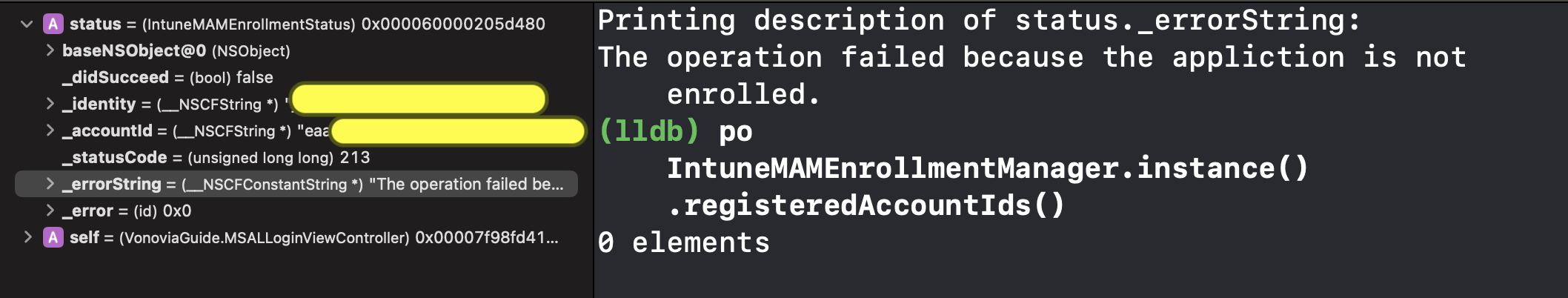 registerAndEnrollAccountId and deRegisterAndUnenrollAccountId succeeds with failure notification ...