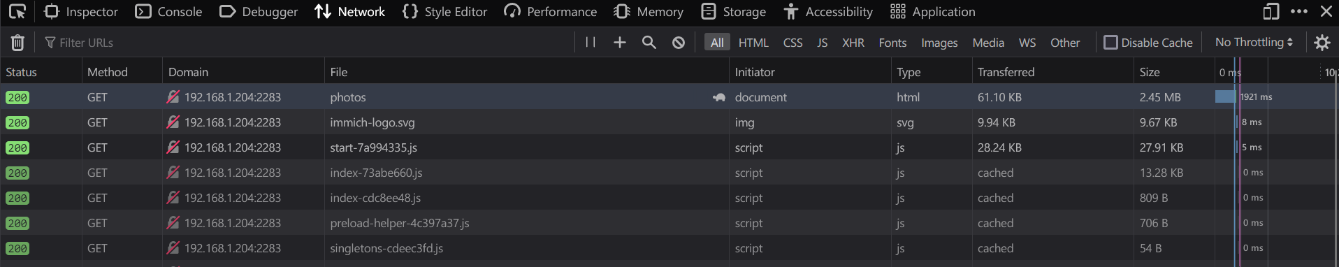 [BUG] Can't connect to immich · Issue #401 · immich-app/immich · GitHub