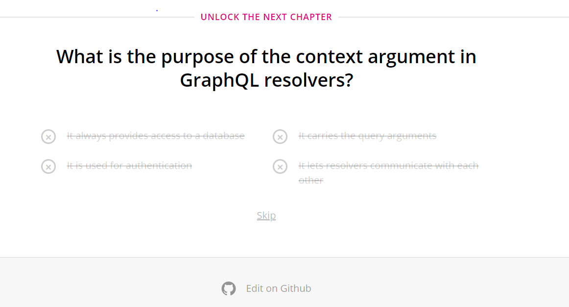 No correct answer available for the quiz · Issue #1108 · howtographql/howtographql · GitHub