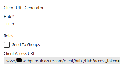 [socket.io] Should not contain Client Url Genarator in Protal's Key blade. · Issue #563 · Azure ...