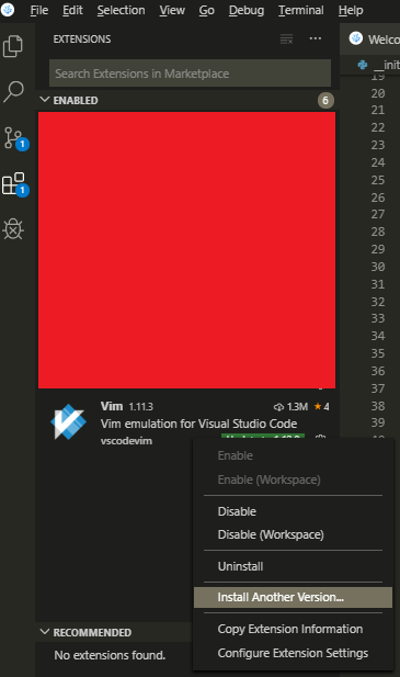 no work · Issue #4346 · VSCodeVim/Vim · GitHub