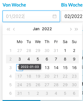 Week Datepicker displays weeks numbers wrong · Issue #33655 · ant ...