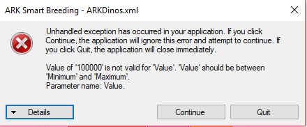 Mutation value over 99,999 · Issue #426 · cadon/ARKStatsExtractor · GitHub