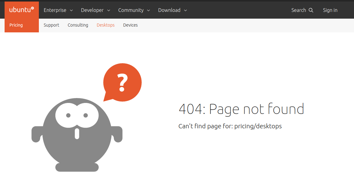 Desktops is 404ing · Issue #12501 · canonical/ubuntu.com · GitHub