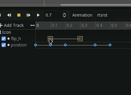 Animation editor allows dragging keyframes to negative time values ...