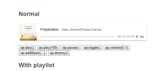 New buttons: next, previous and save playlist · Issue #141 · DIYgod/APlayer · GitHub