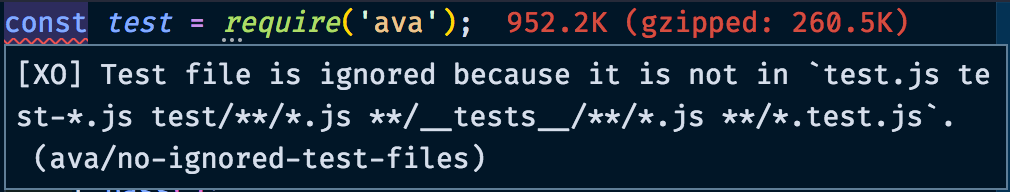 [XO] Test file is ignored because it is not in Test file is ignored ...