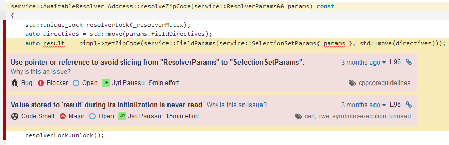 Issues reported by SonarQube in autogenerated files · Issue #272 · microsoft/cppgraphqlgen · GitHub