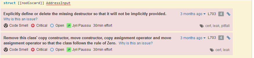 Issues reported by SonarQube in autogenerated files · Issue #272 · microsoft/cppgraphqlgen · GitHub