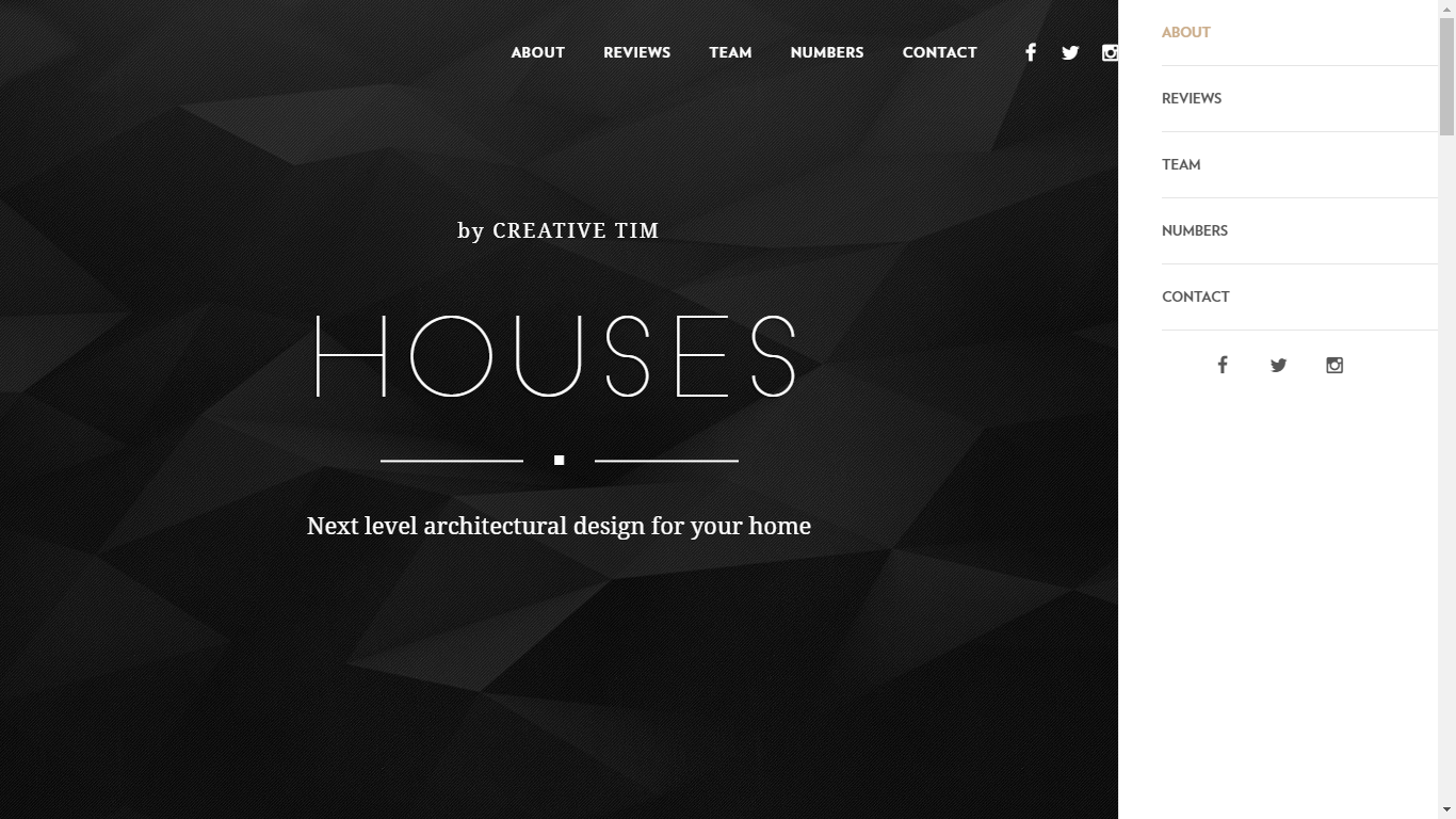 Houses html Example Side Nav Menu Stay Open When Resizing Window Issue 3 