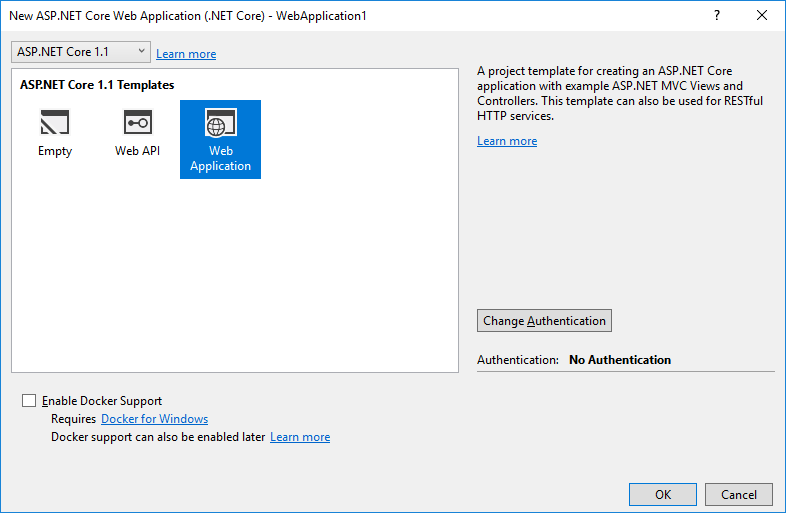Vs2017 Starter Web Application Fails On Core 1 1 · Issue 2121 · Dotnet Aspnetcore · Github
