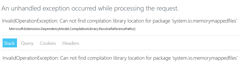 Vs2017 Starter Web Application Fails On Core 1 1 · Issue 2121 · Dotnet Aspnetcore · Github