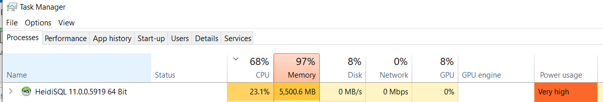 Hangs & high memory usage for various reasons, including MariaDB server ...