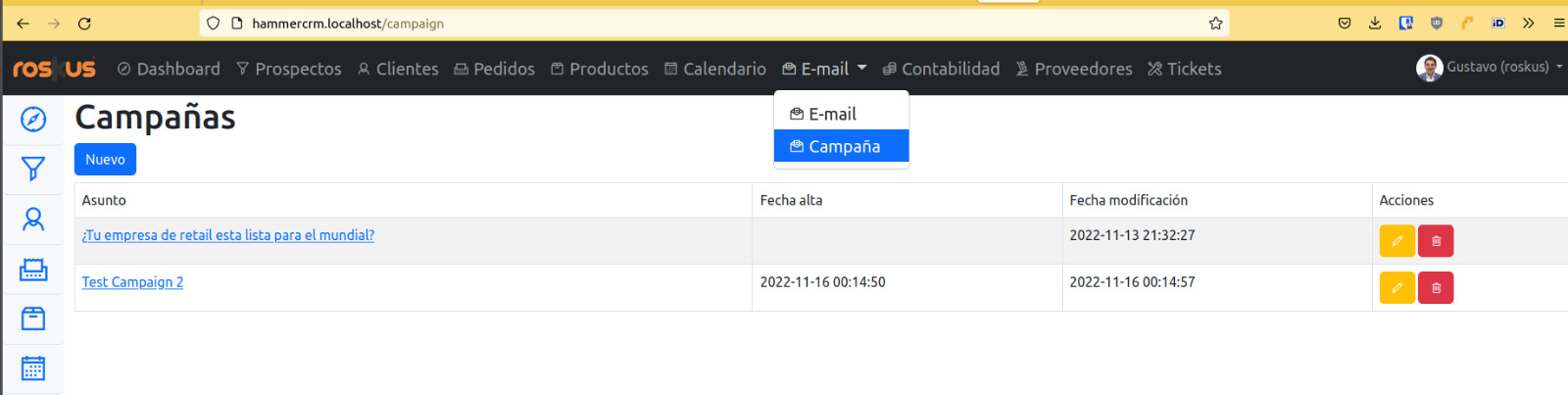 Sidebar submenu · Issue #45 · Roskus/hammercrm · GitHub