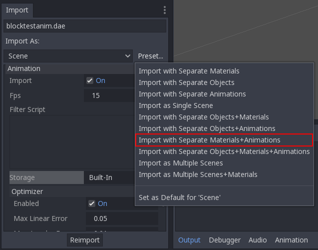 Unable to modify animation tracks to on imported models · Issue #28275 · godotengine/godot · GitHub