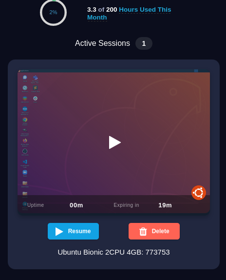 Why does Ubuntu Cloud Workspace (paid subscription) always expire after 19 mins? · Issue #245 ...