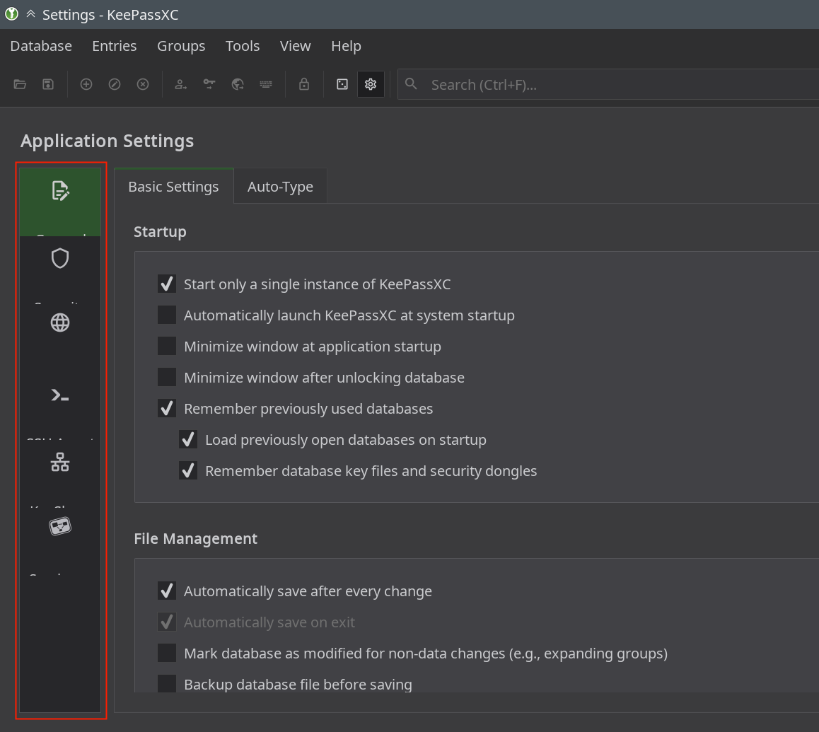 Settings toolbar labels are clipped with Light/Dark theme · Issue #5164 · keepassxreboot ...