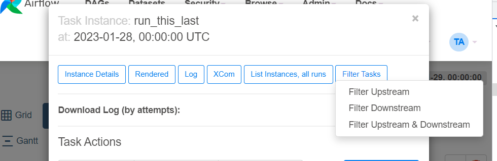 Graph UI: Add Filter Downstream & Filter DownStream & Upstream · Issue #28847 · apache/airflow ...