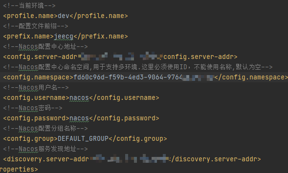 如何自定义配置nacos的namespace命名空间 · Issue #4448 · jeecgboot/JeecgBoot · GitHub