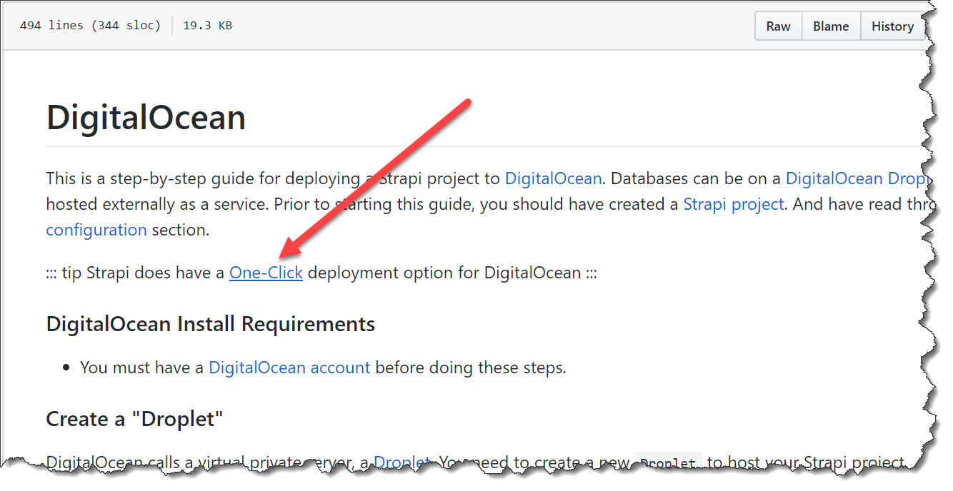 Bad link at Deployment to DigitalOcean doc · Issue #6718 · strapi/strapi · GitHub