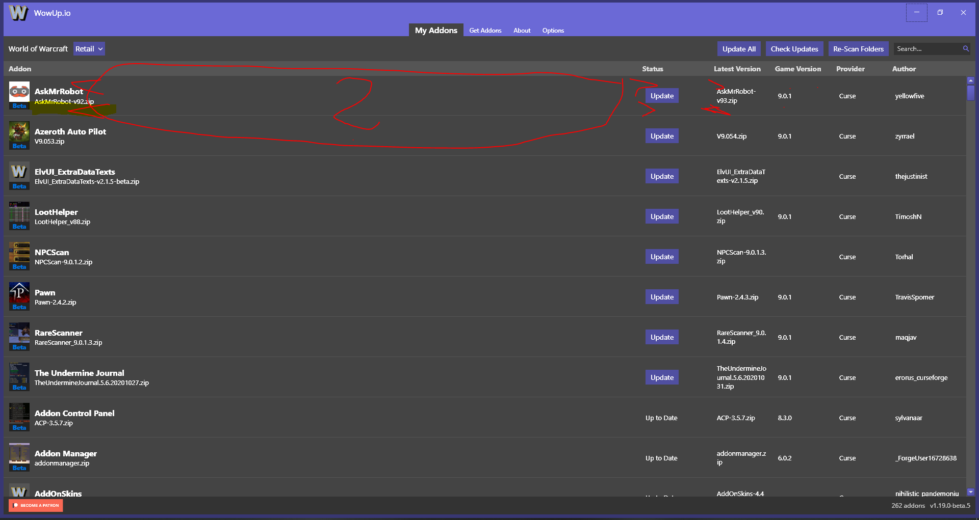 [Feature Request] Consume less vertical space per line · Issue #247 · WowUp/WowUp · GitHub