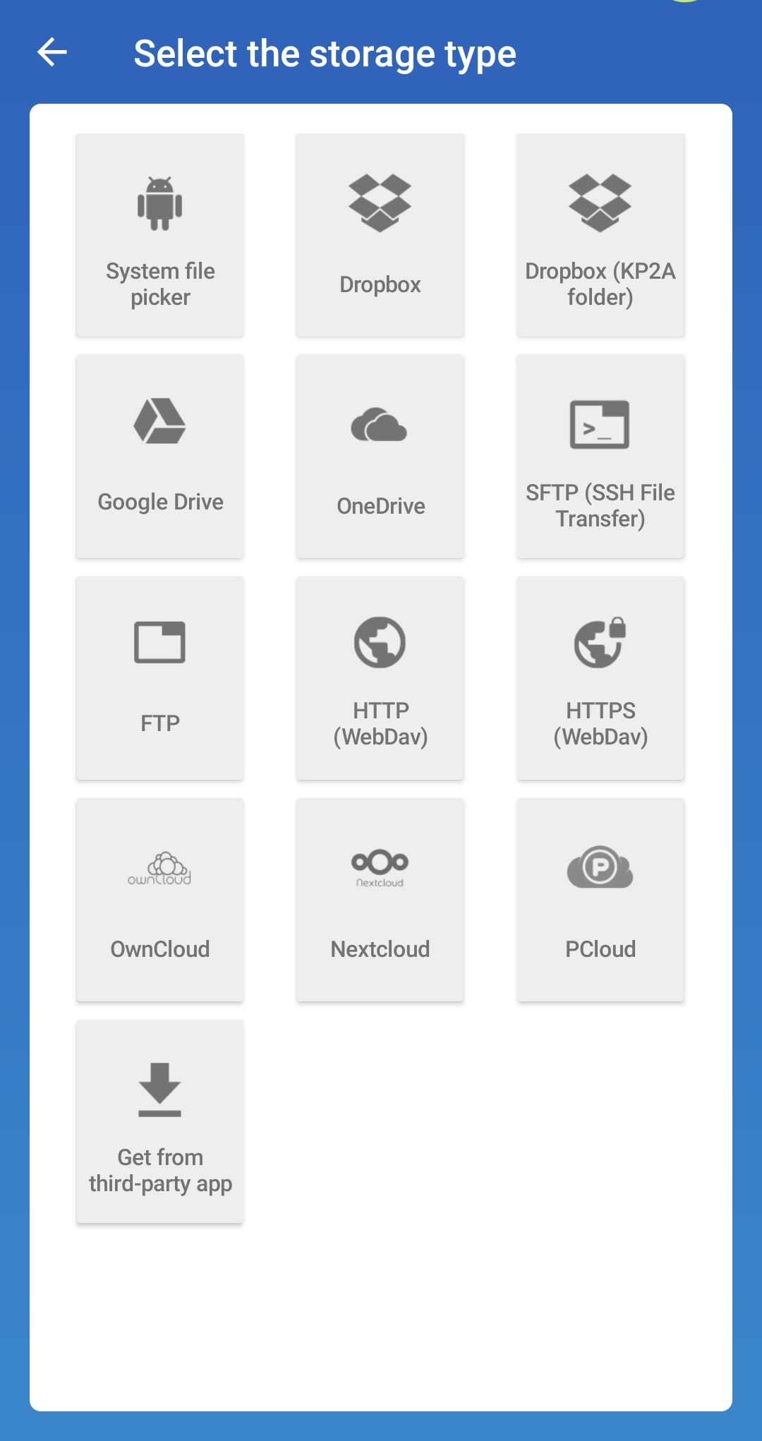 Can't pick Google Drive as option · Issue #1857 · PhilippC/keepass2android · GitHub