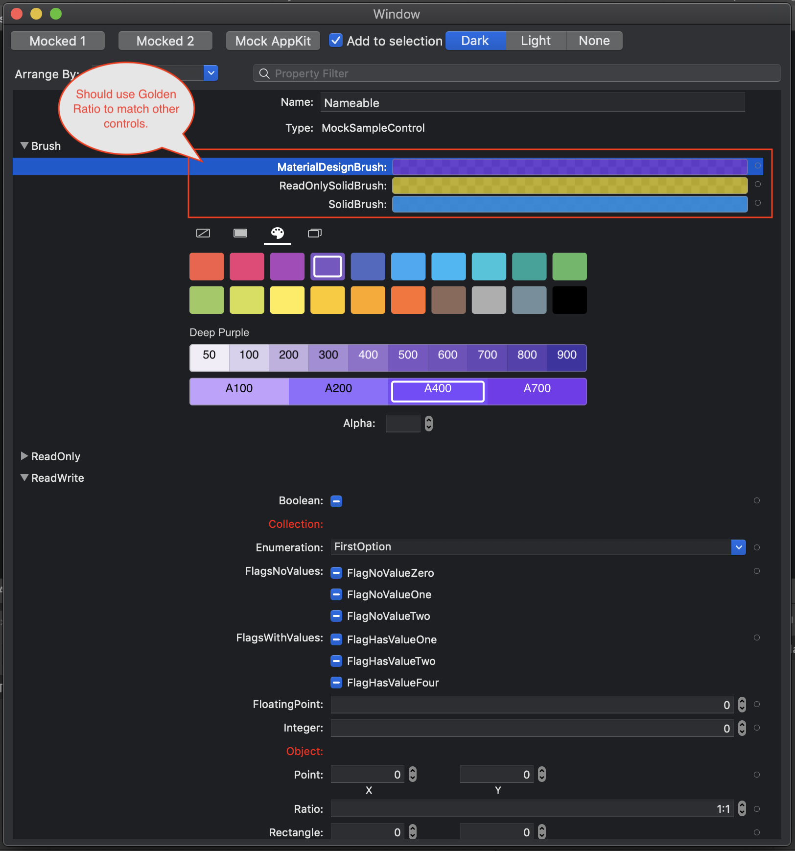 [Mac] In Category Mode, Brush controls not correctly aligned. · Issue #465 · xamarin/Xamarin ...