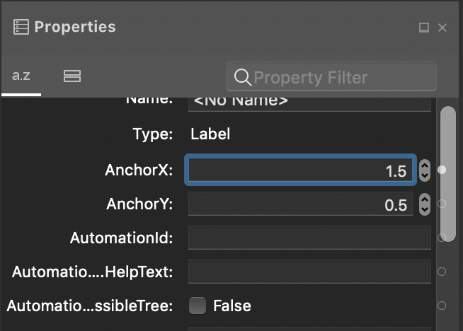 [Mac] Scroll Bar overlaps Property Button · Issue #661 · xamarin/Xamarin.PropertyEditing · GitHub