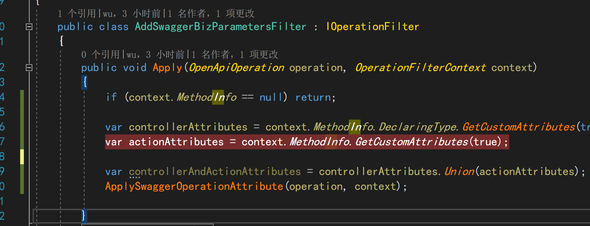 . net core 3.1 use Swashbuckle.AspNetCore Ioperationfilter interface problems in version 5.6 ...
