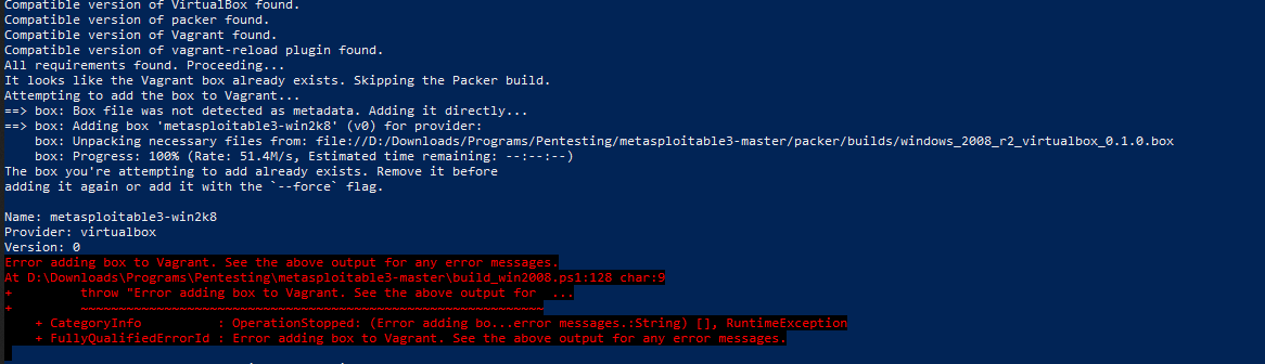 Nobody Knows the Trouble I've Seen · Issue #310 · rapid7/metasploitable3 · GitHub