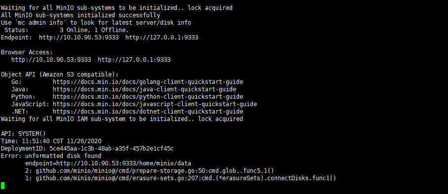 Error Unformatted Disk Found · Issue 10981 · Miniominio · Github