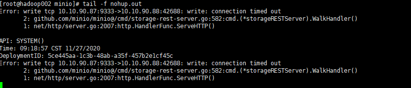 minio server connection timed out · Issue #10990 · minio/minio · GitHub