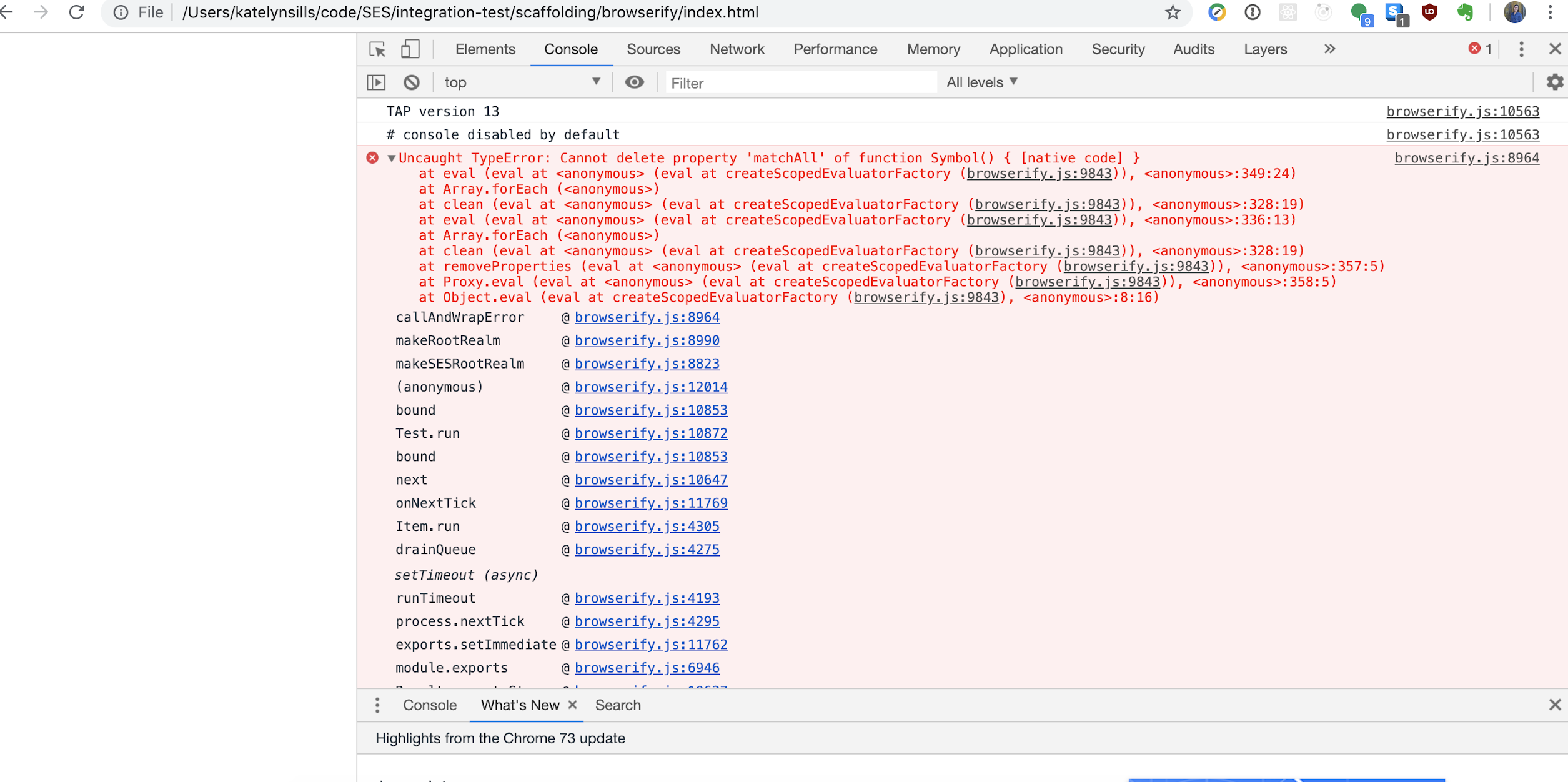 cannot delete property 'matchAll' of function Symbol() · Issue #141 · endojs/endo · GitHub