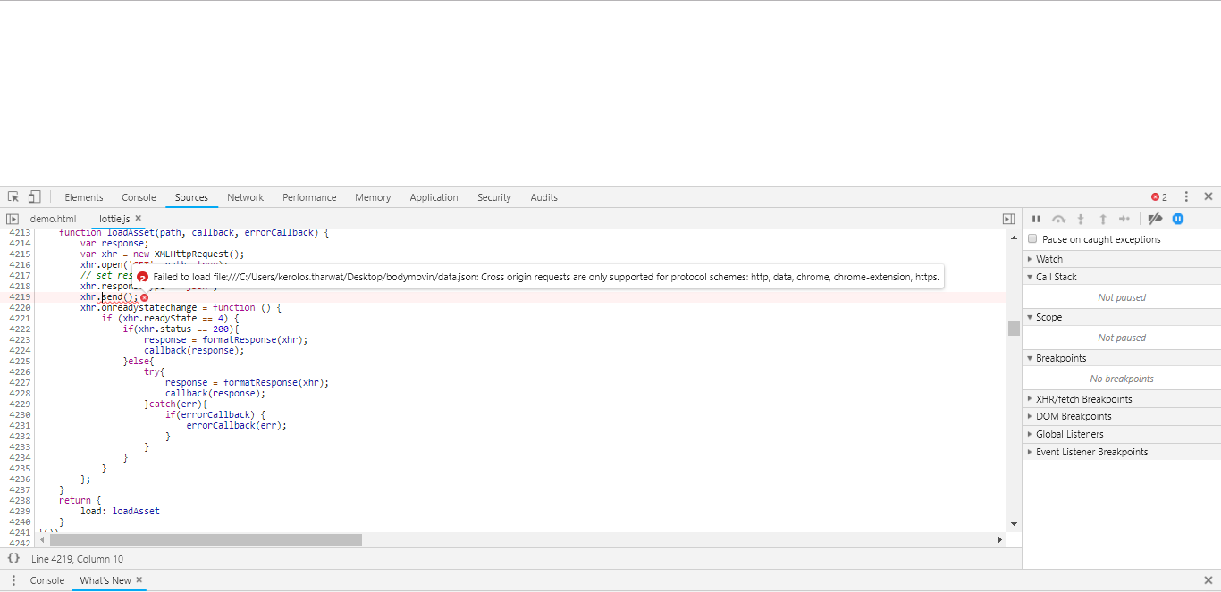 help , animation cannot be showed blank html · Issue #1247 · airbnb/lottie-web · GitHub