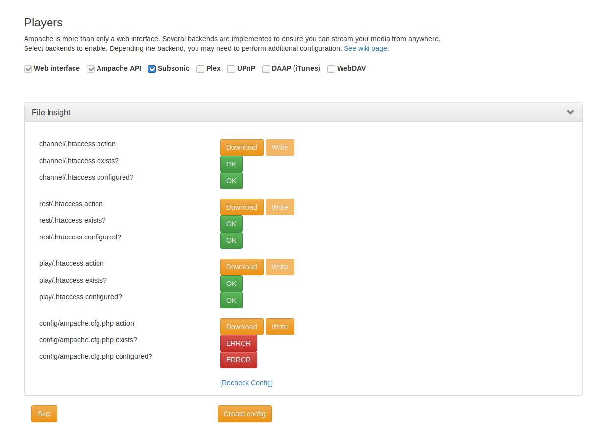 config/ampache.cfg.php exists? Error · Issue #2171 · ampache/ampache · GitHub