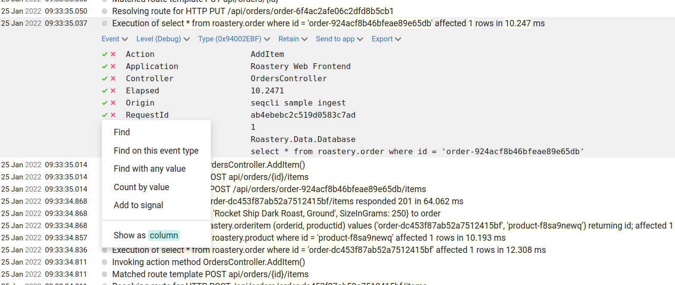 master-details / grouped event stream view per trace? · datalust seq-tickets · Discussion #1515 ...