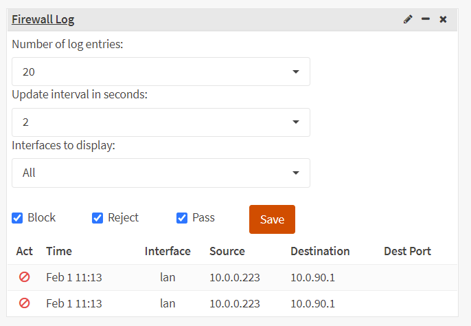 Firewall Logs Widget - repeats the same log entries multiple times · Issue #4648 · opnsense/core ...