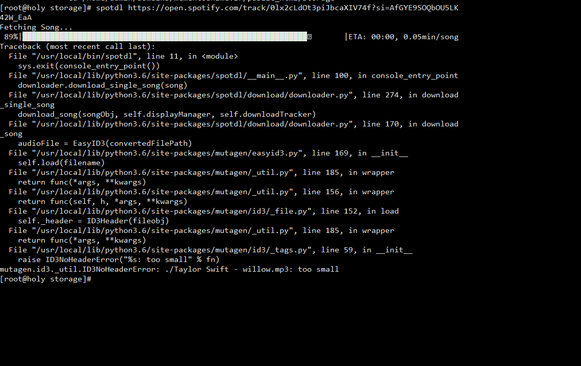 unable to download songs · Issue #1034 · spotDL/spotify-downloader · GitHub