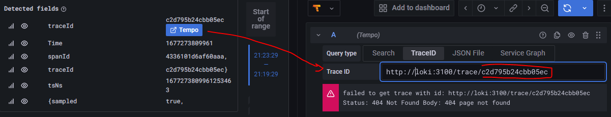 Loki Datasource Derived Field Configuration For Url Fieldname Is Not Filled In The Guiquery 