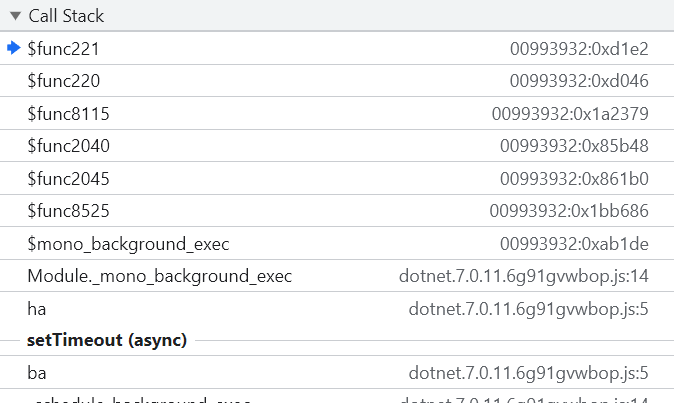 Deadlock in Blazor WASM + CosmoClient that happens in .net7 but not .net6 · Issue #79704 ...