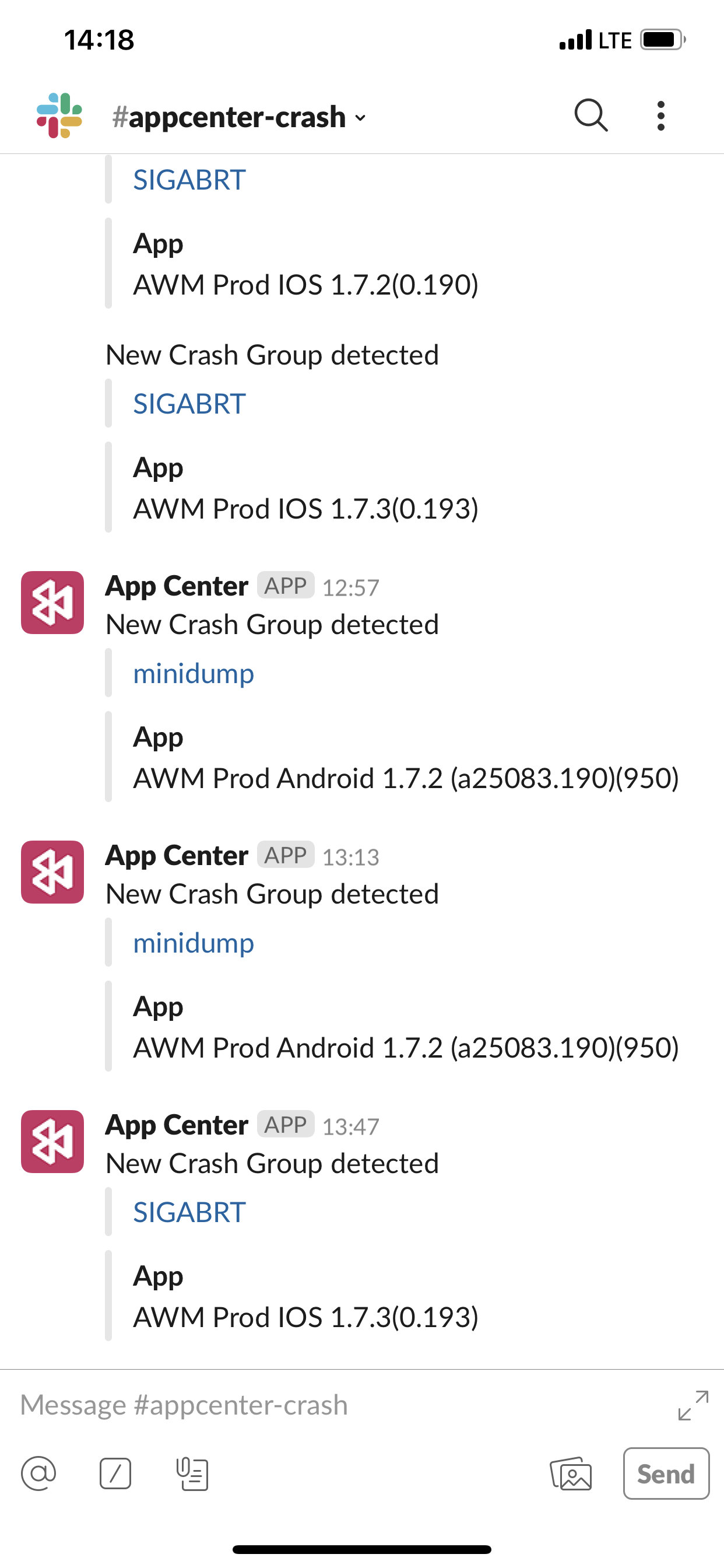 Additional info about crash in webhooks · Issue #351 · microsoft/appcenter · GitHub