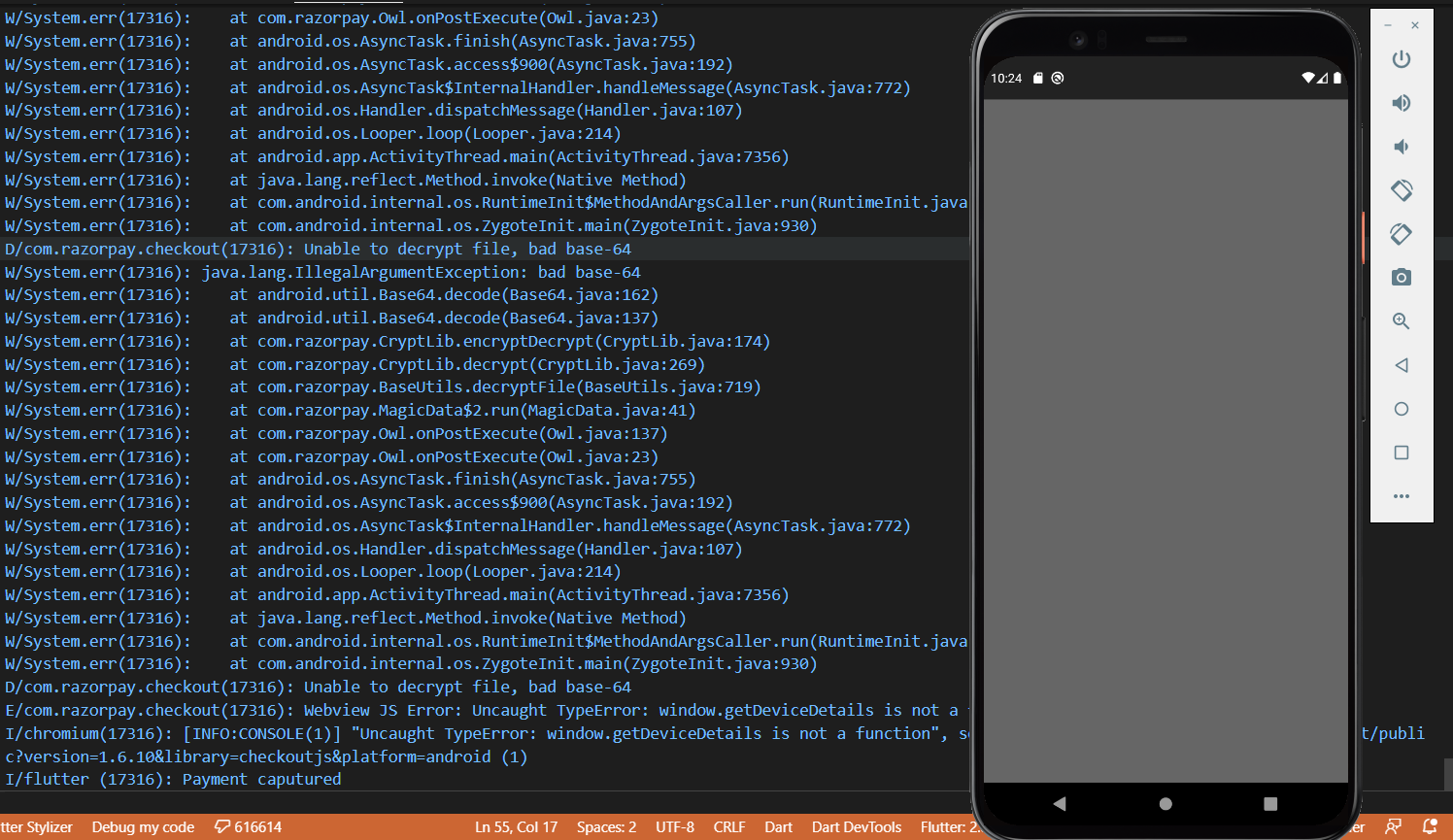 App freezes when doing payment multiple times. · Issue #186 · razorpay/razorpay-flutter · GitHub