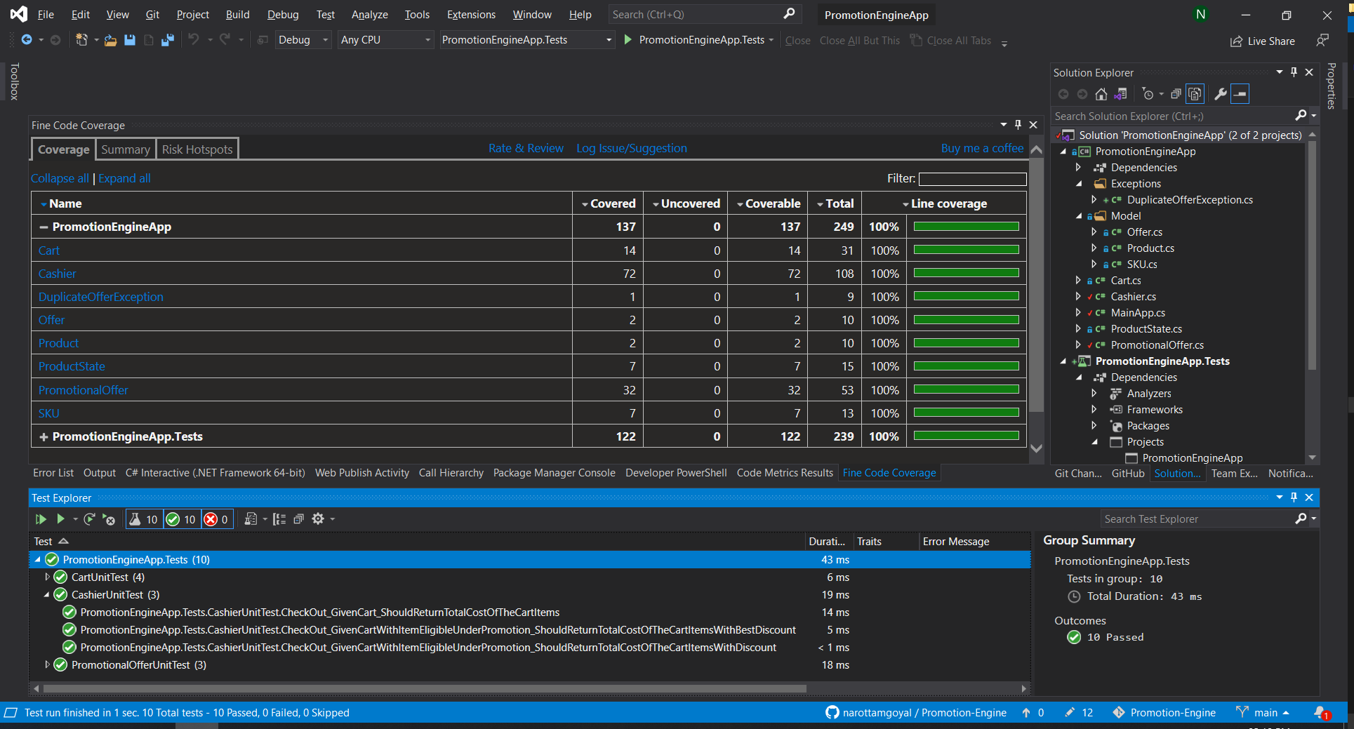 GitHub - narottamgoyal/Promotion-Engine: Promotion Engine