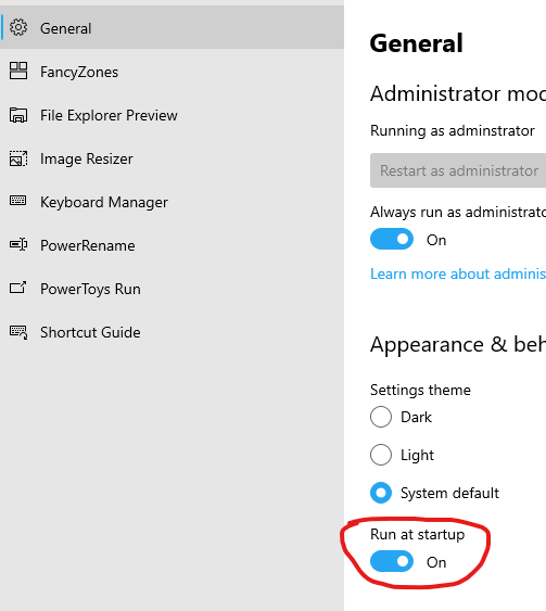 Powertoys Should Automatically Launch At Startup · Issue 3638 · Microsoftpowertoys · Github 