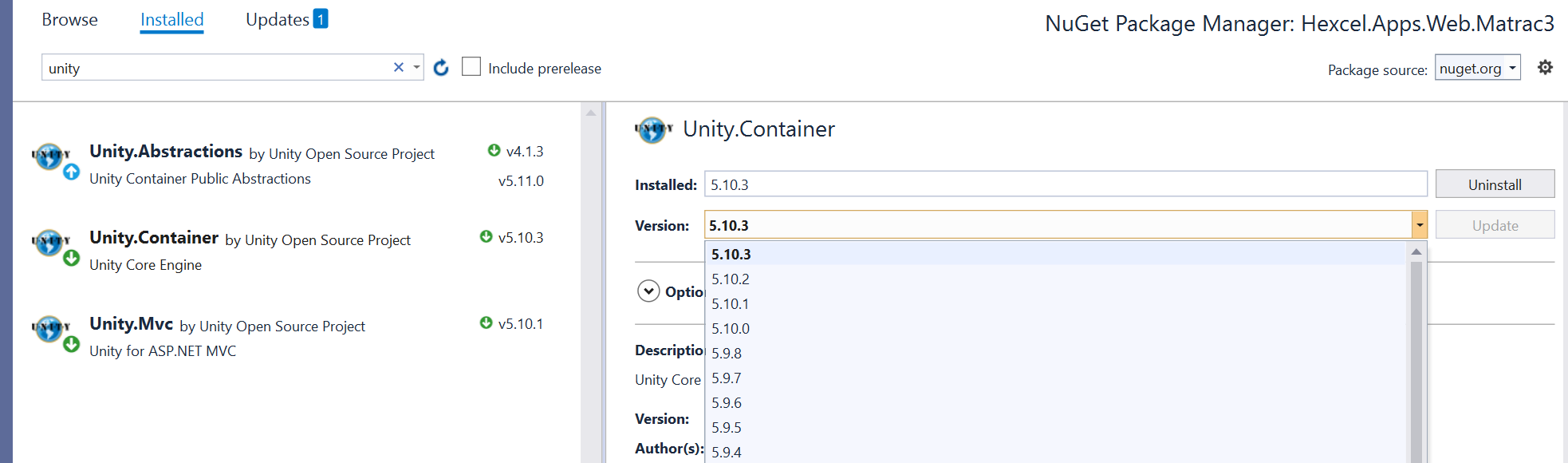 Updating To 5 11 From 4 1 3 Breaks Unity Mvc · Issue 108 · Unitycontainer Abstractions · Github