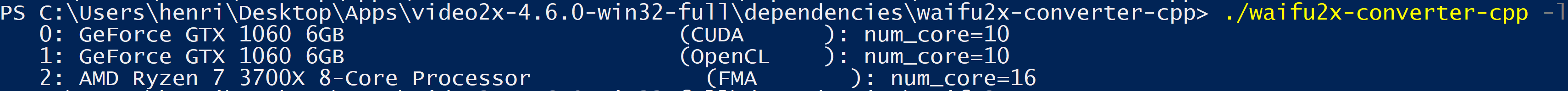 Invalid gpu device · Issue #83 · nihui/waifu2x-ncnn-vulkan · GitHub