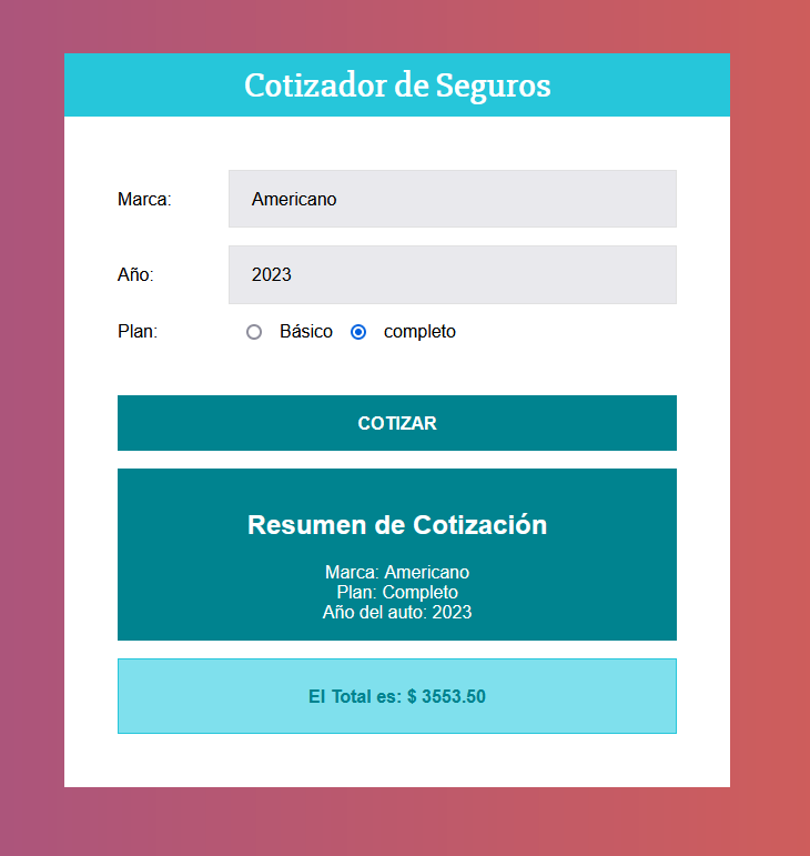 GitHub - albertorodriguezdiaz/cotizador-seguros: Cotizador de seguros en React
