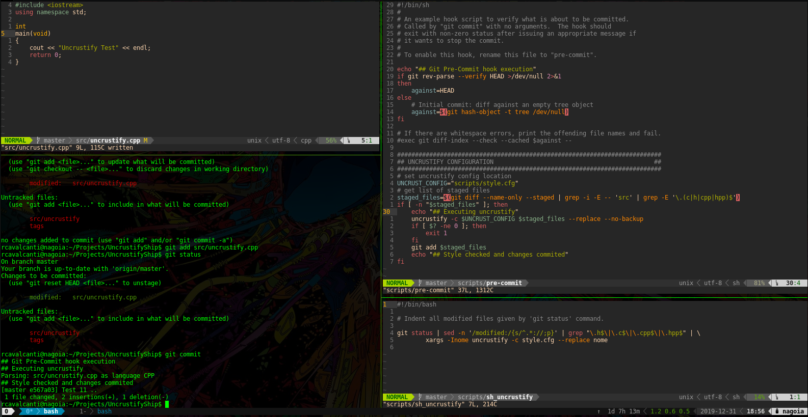 GitHub - dr-kino/UncrustifyShip: Project to uncrustify software, it is composed by scripts to ...