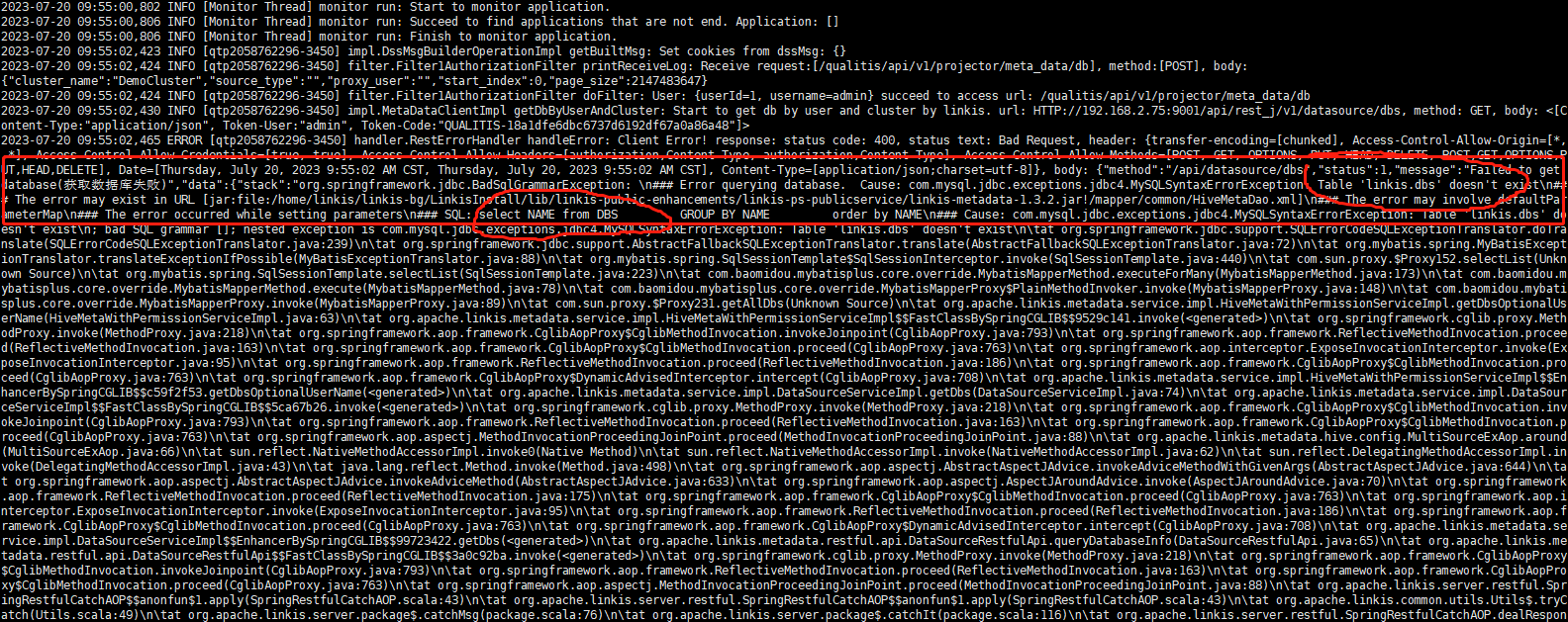 接入Linkis报错，无法查询到规则数据源 · Issue #168 · WeBankFinTech/Qualitis · GitHub