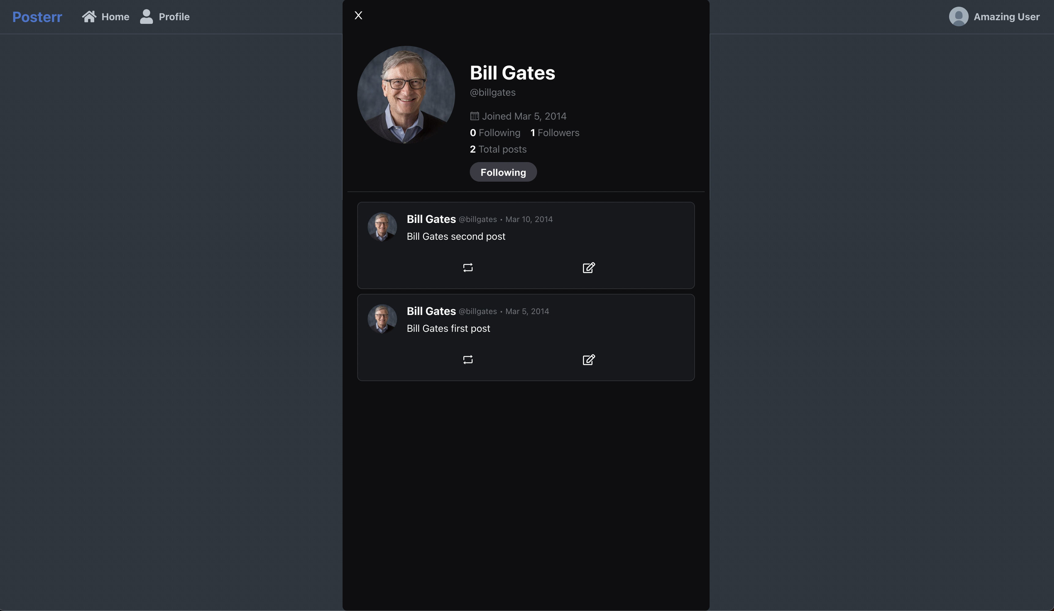 GitHub - CHPrado/posterr: Twitter like app